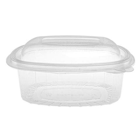 GC 370 - Envase transparente rectangular con tapa 370 ml 140x115 | fedinsa.com